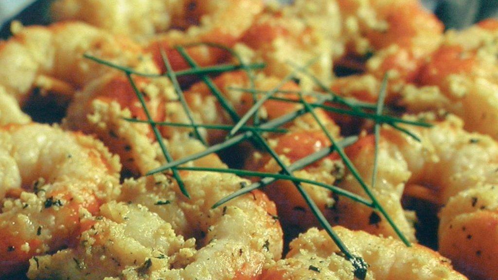 Calamari e gamberi gratinati, allegro secondo facile e veloce