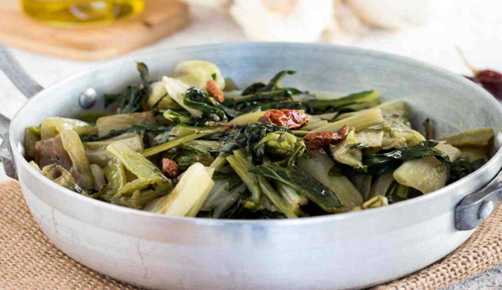 Puntarelle in padella | buonissime e pronte in 15 minuti