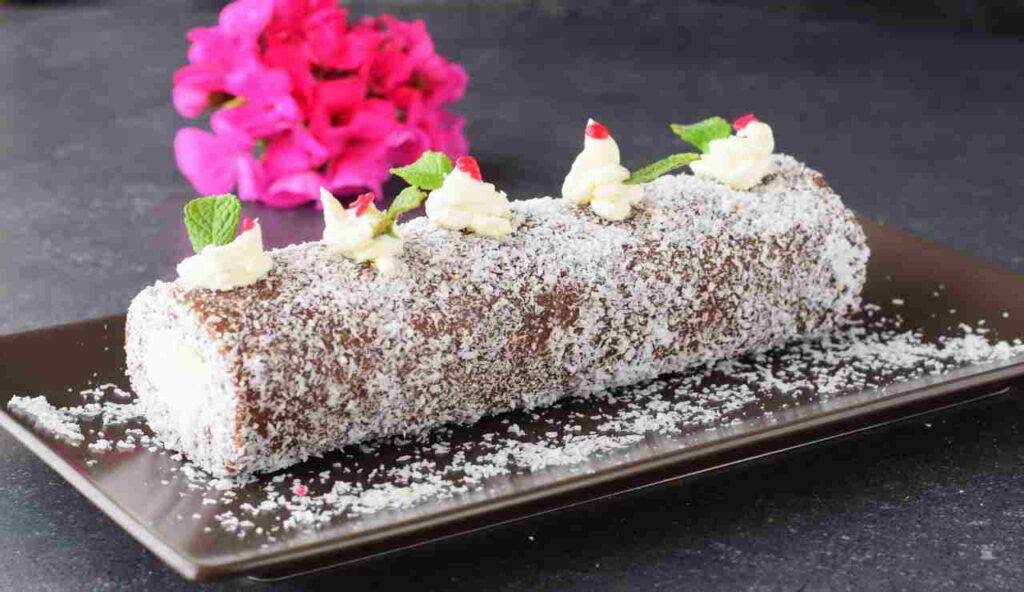 Rotolo di cioccolato cocco e nutella | bontà pronta in 10 minuti