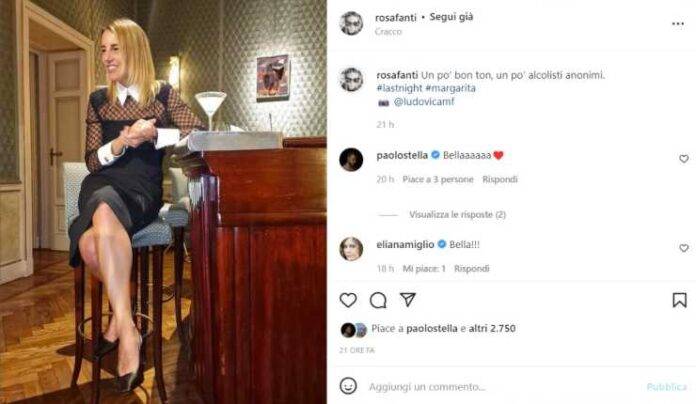 Rosa Fanti da capogiro: ecco come si è presentata da Cracco ...