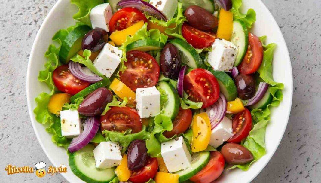 Insalata greca la vera ricetta con la feta da fare subito ...