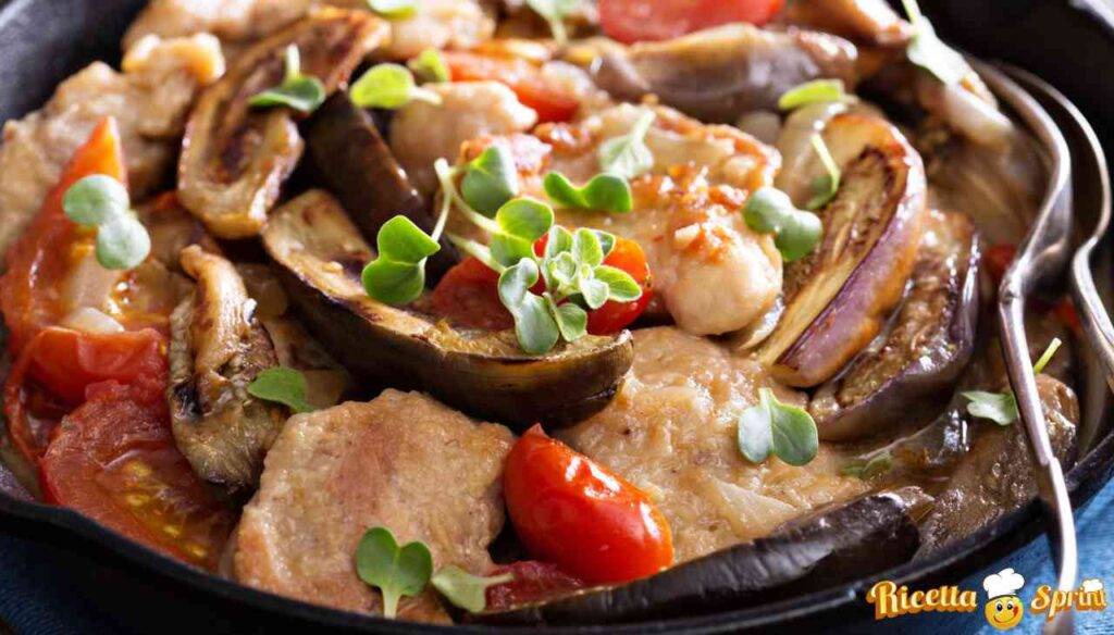 Pollo alle melanzane, il mio pranzo di oggi, finalmente non mangio la ...