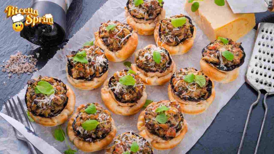 Cestini di pasta brisèe con funghi: ecco il finger food che non hai mai ...