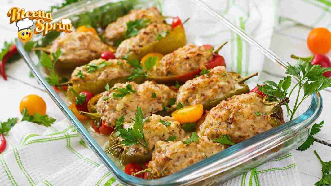 Peperoni ripieni gratinati: piatto ricco e irresistibile, ecco la cena ...