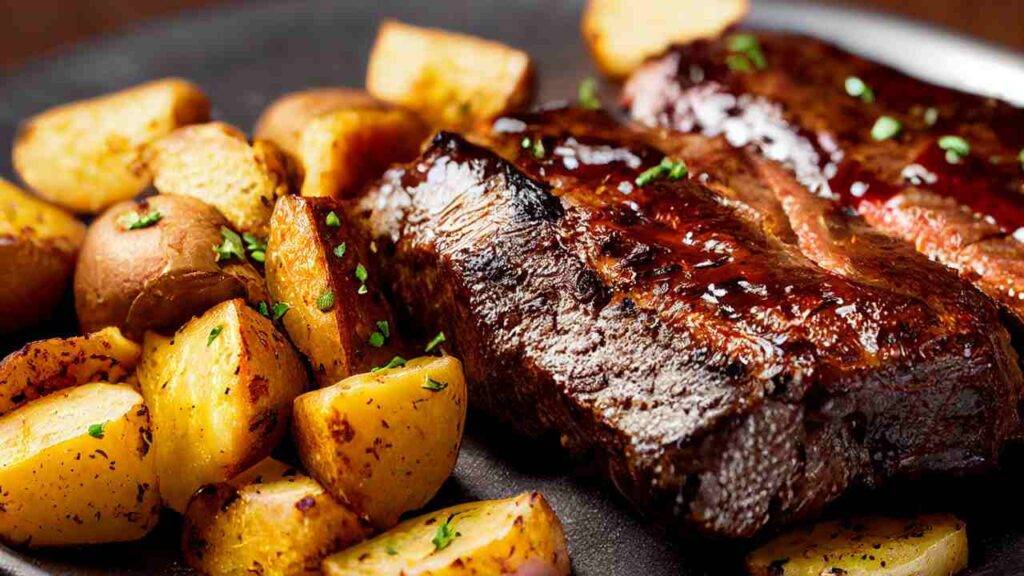 Costine di carne con patate: secondo dal sapore rustico che metterà d ...