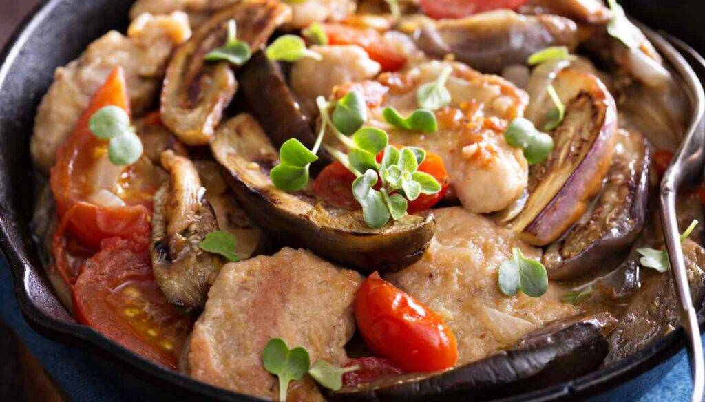 Pollo alle melanzane, nessuno se lo sarebbe mai aspettato ...