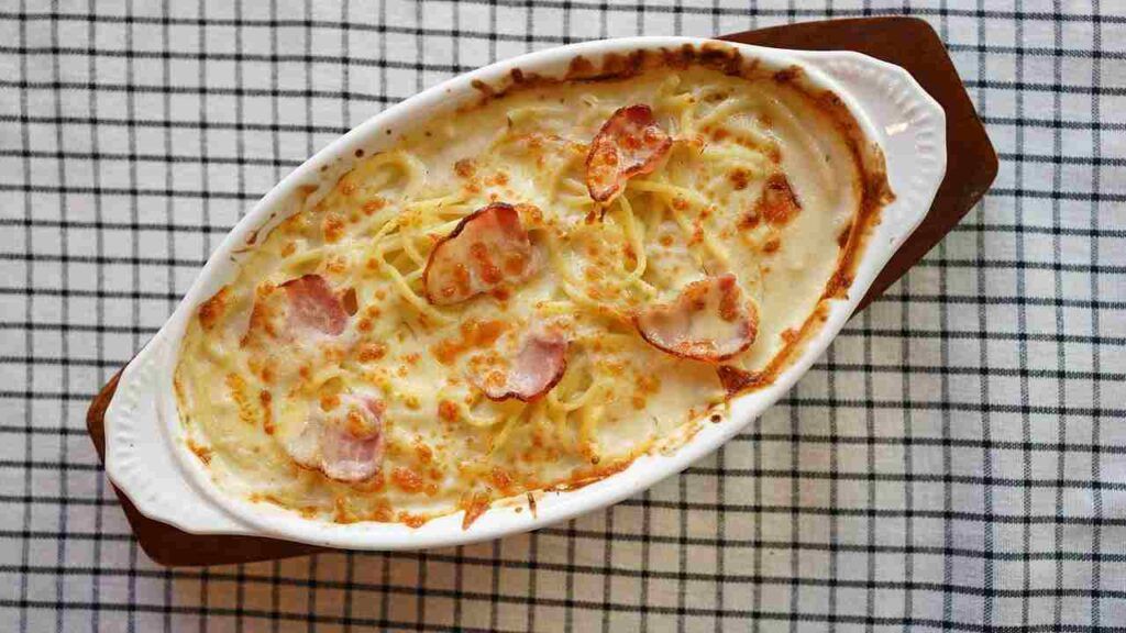 Spaghetti al forno con crema di formaggio e prosciutto, wow che ...