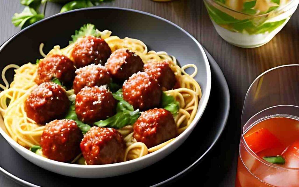 Spaghetti con polpettine al pomodoro, un piatto invitante e gustoso per ...
