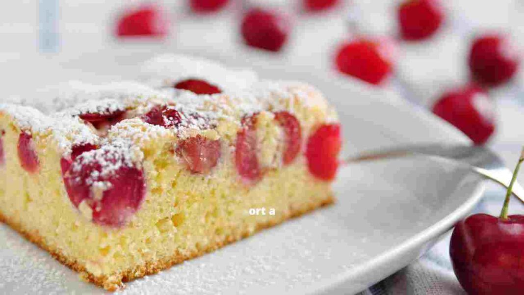 Torta alle albicocche e amarene leggerissima certo ho messo lo yogurt ...