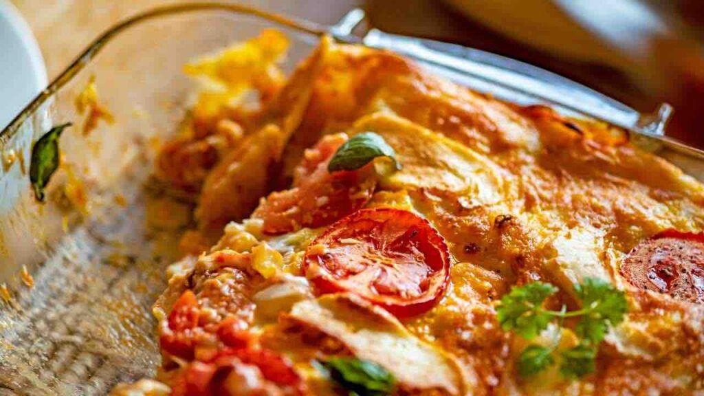 Ma quanto sono buone le mie lasagne senza ragù con i pomodorini a crudo ...
