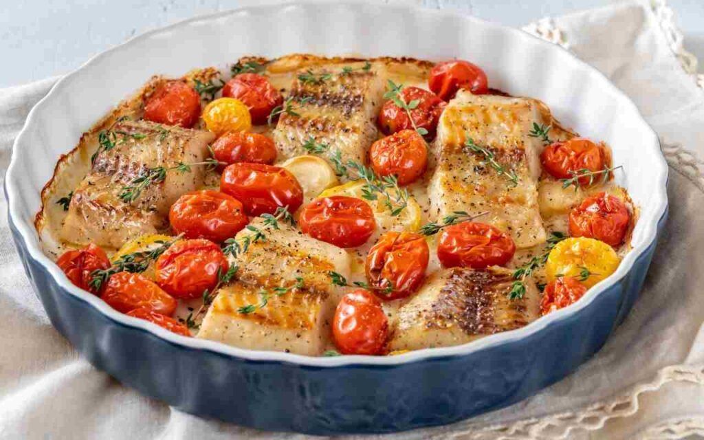 Il mio dietologo aveva ragione, il merluzzo al forno con i pomodorini ...
